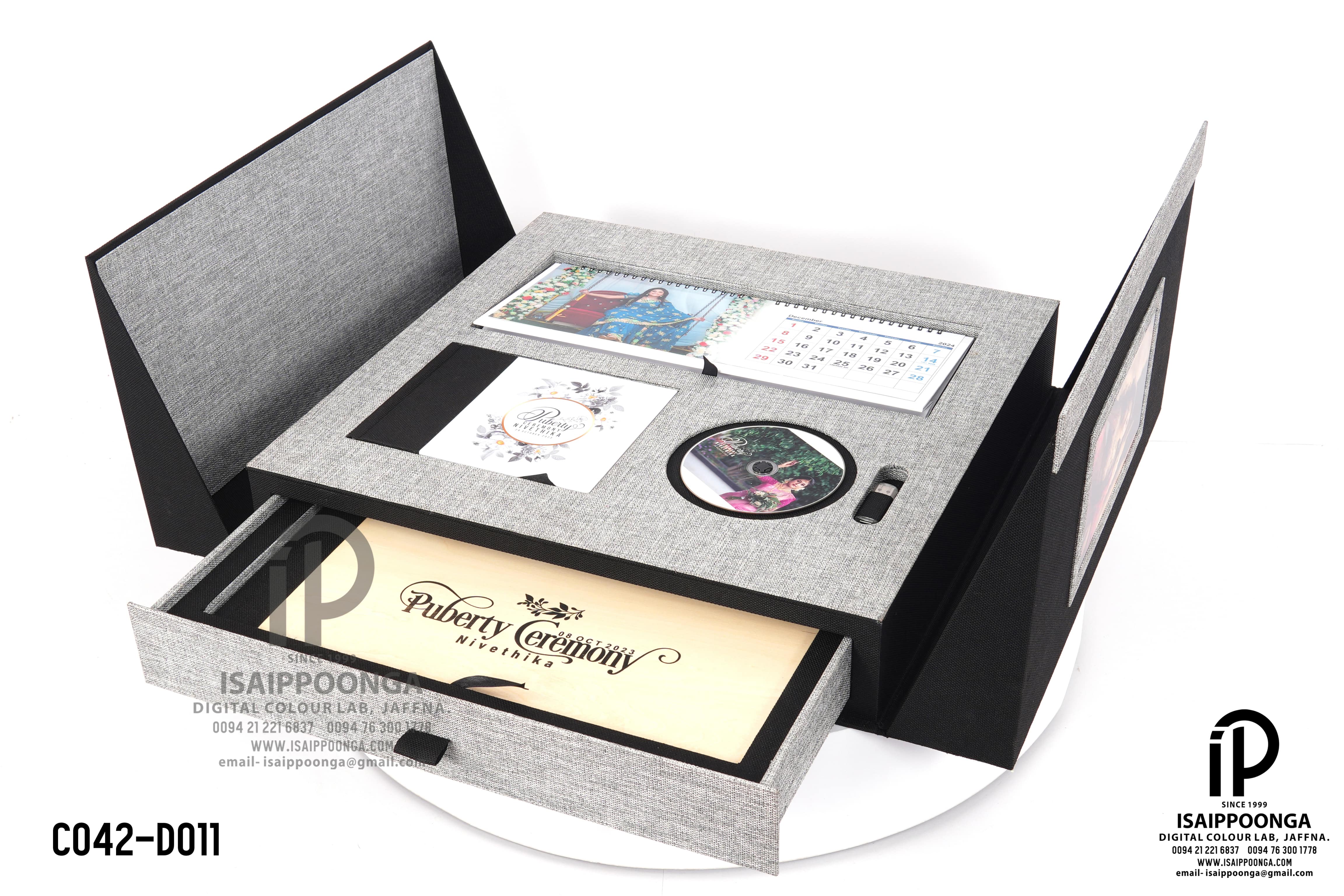 Photo Album & Drawer Box with Bag - Isaippoonga Digital Colour Lab Jaffna